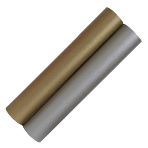 GOLD & SILVER METALLIC KRAFT PAPER ROLLS