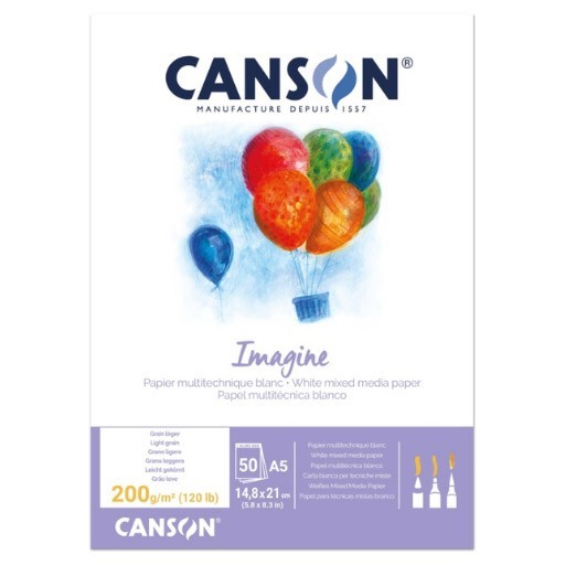 CANSON IMAGINE BLOC MULTI-TECHNIQUES 200 G - ACADEMY