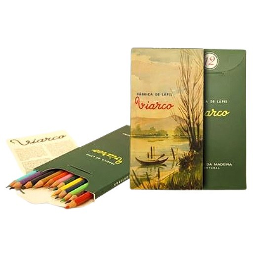 VIARCO CAJA 12 LÁPICES DE COLORES LANDSCAPE ILLUSTRATION 500 VINTAGE