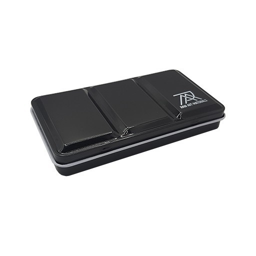 RAW ART MATERIALS METAL BOXES WITH EMPTY PANS AND HALF PANS FOR ...