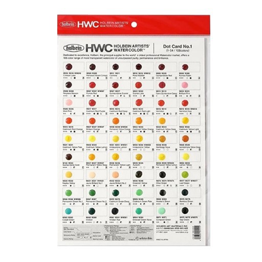 HOLBEIN DOT CARD TRANSPARENT WATERCOLOUR