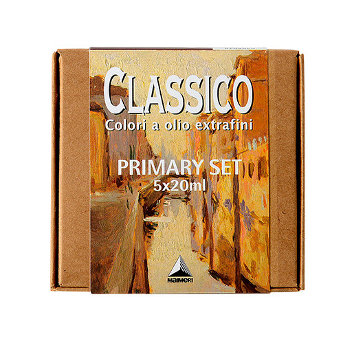 MAIMERI CLASSICO EXTRA FINE OIL PAINT PRIMARY SET OF 5 COLOURS 20 ML