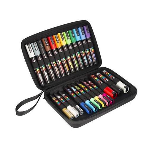 POSCA PREMIUM CASE 24P - ASSORTMENT 24 ACRYLIC MARKERS