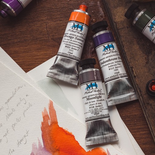 MICHAEL HARDING WATERCOLOUR COLOUR CHART