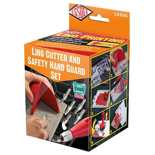 ESSDEE LINO CUTTER & SAFETY HAND GUARD SET - SET DE GOUGES + PROTECTION ...