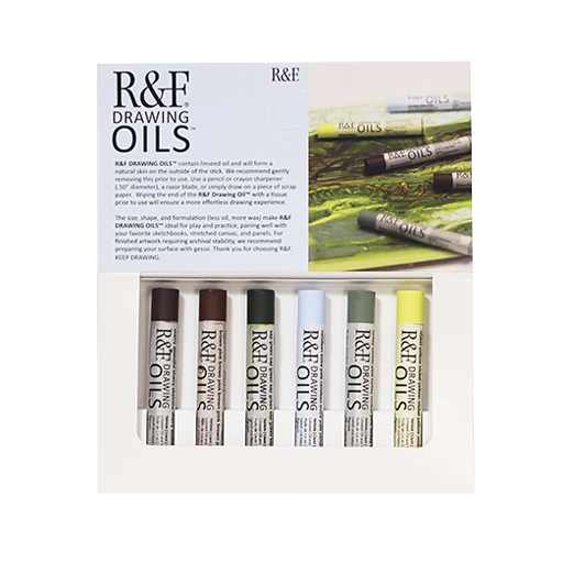 R&F DRAWING OILS SET COLORES PAISAJE - 6 BARRAS DE ÓLEO